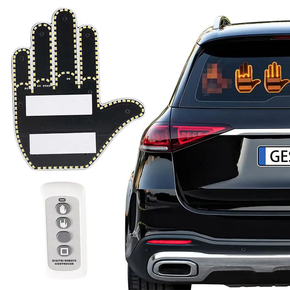 Car Finger Light: Remote-Controlled Road Rage Sign – Taka Finds